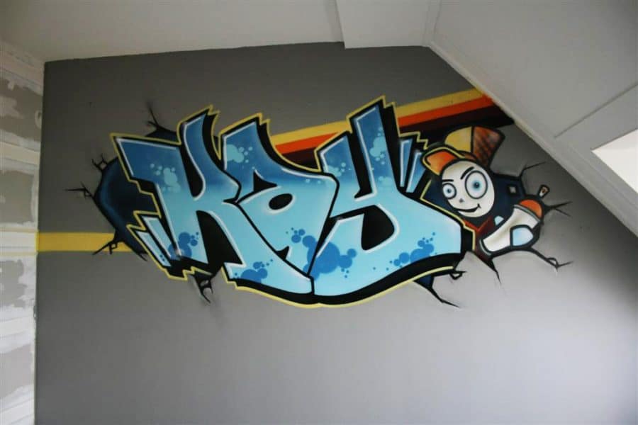Cool graffiti room Kay
