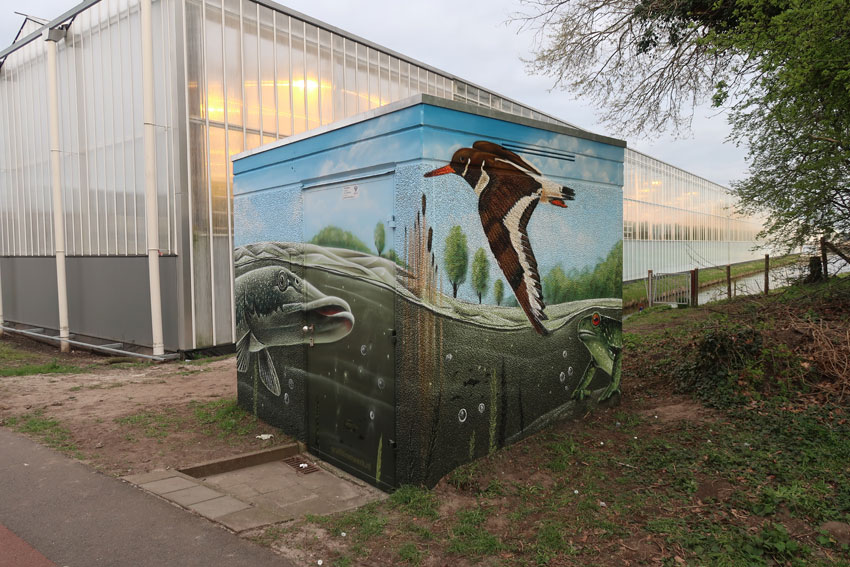 Graffiti elhus Delfland